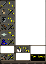 94 Strength Obby Tank - 55 Slayer - Fcape - Addy Gloves | Sell & Trade ...