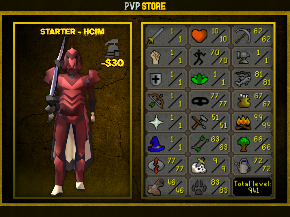 [PVP STORE ⋅ IRON/HCIM SHOP ] - UNIQUE BUILDS ⋅ DISC/SYTHE/ELDORADO ...