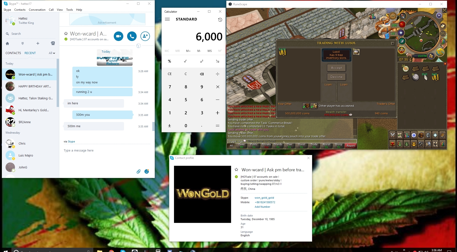Odds of RWT Ban | Page 2 | Sell & Trade Game Items | OSRS Gold | ELO