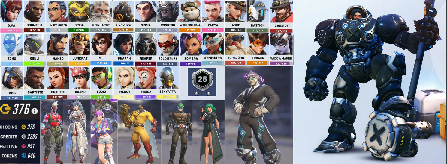 Blizzcon + Zarya Alien + 300 legendary skins + exclusive mvp and league ...
