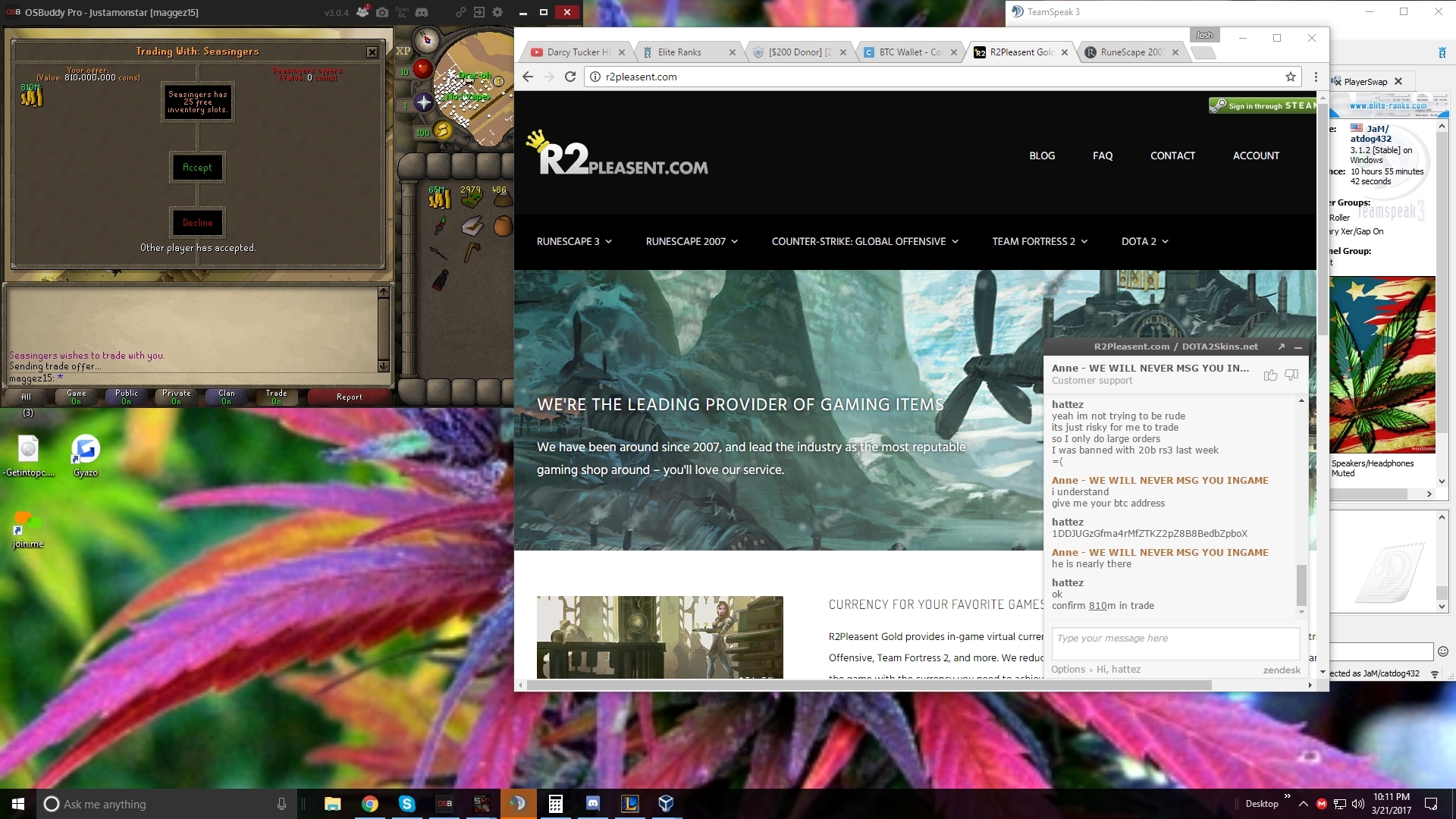Odds of RWT Ban | Page 2 | Sell & Trade Game Items | OSRS Gold | ELO