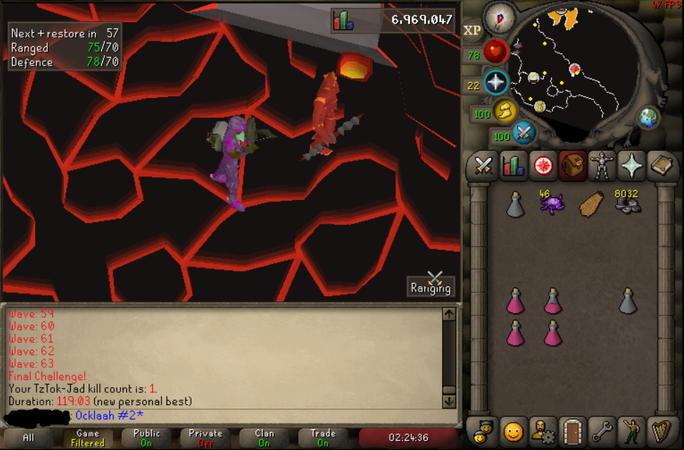 Ocklaah | FREE JAD | [VOUCHED]| [43+ Prayer] Fire Cape Services [1+DEF ...