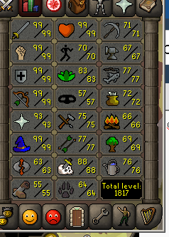 FULLL MAX OSRS ACCOUNT 125 cb f/cape bgloves void pets graceful ...