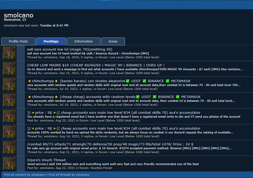 Smolcano | Sell & Trade Game Items | OSRS Gold | ELO